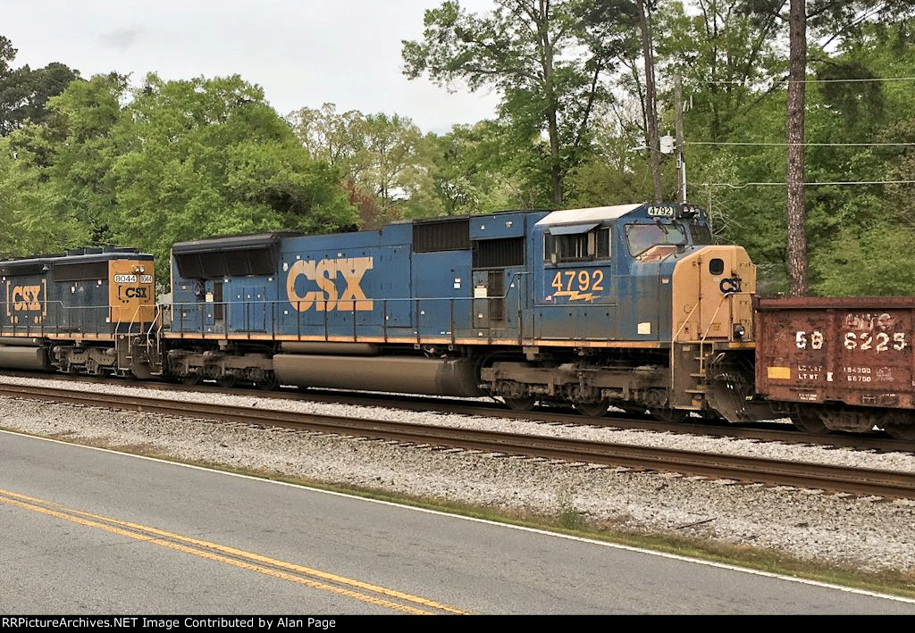 CSX 4792 runs third